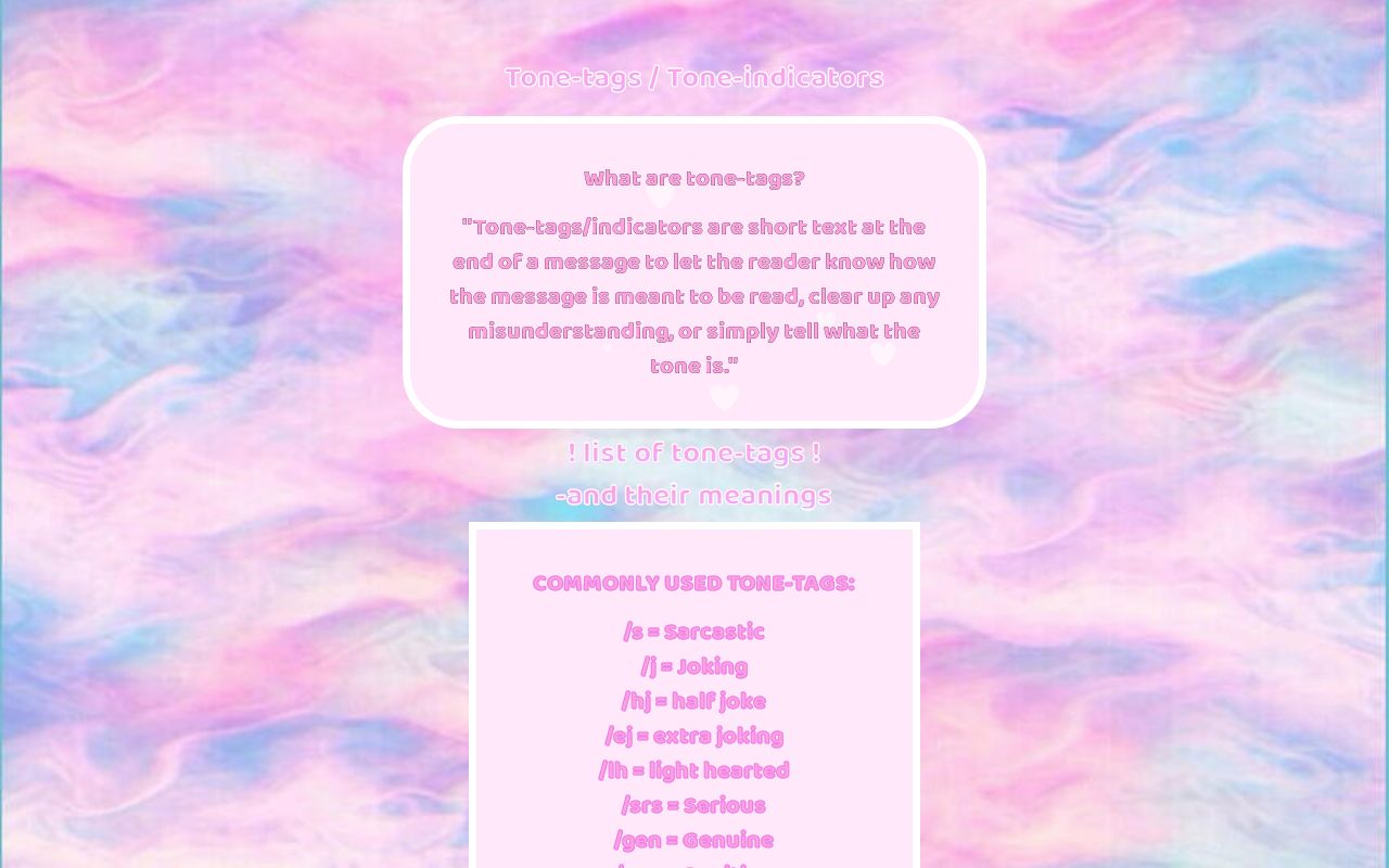 Tone Tags tone-tags